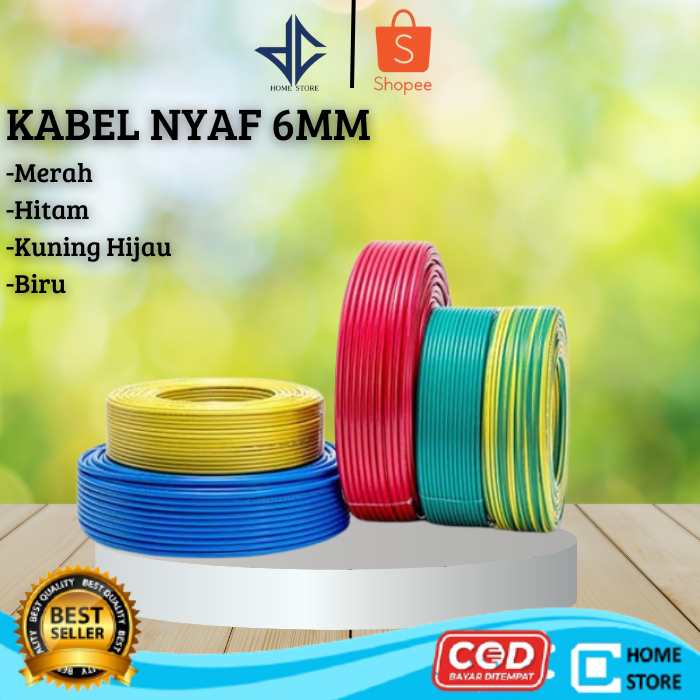 Nyaf Fiber Cable 6mm NYAF Cable 6mm Grounding Cable Per Meter | Shopee ...
