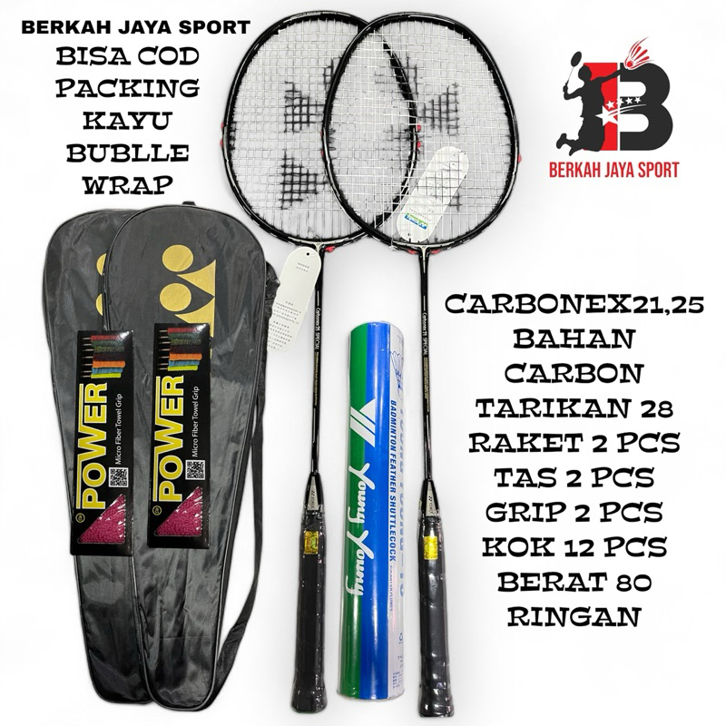 Carbonex 21.25sp Badminton Racket Complete Package dab | Shopee Malaysia