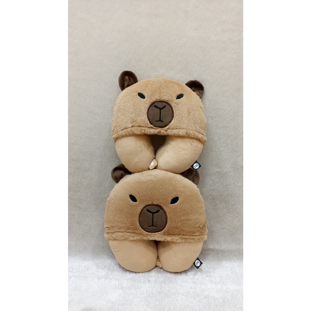 Capybara Neck Pillow Capybara Headrest Hoodie Capybara | Shopee Malaysia