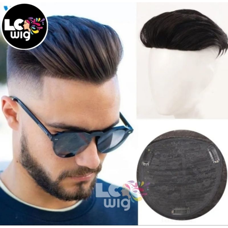 Toupee Men's Hair CEPAK Bald Cover Men's New MODEL | Shopee Malaysia