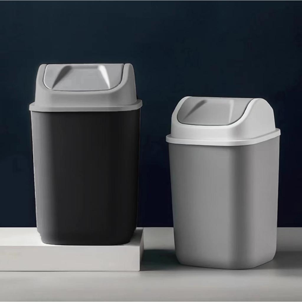 Premium Thick Plastic PP Living Room Trash Can / Trash Box Trash Basket ...