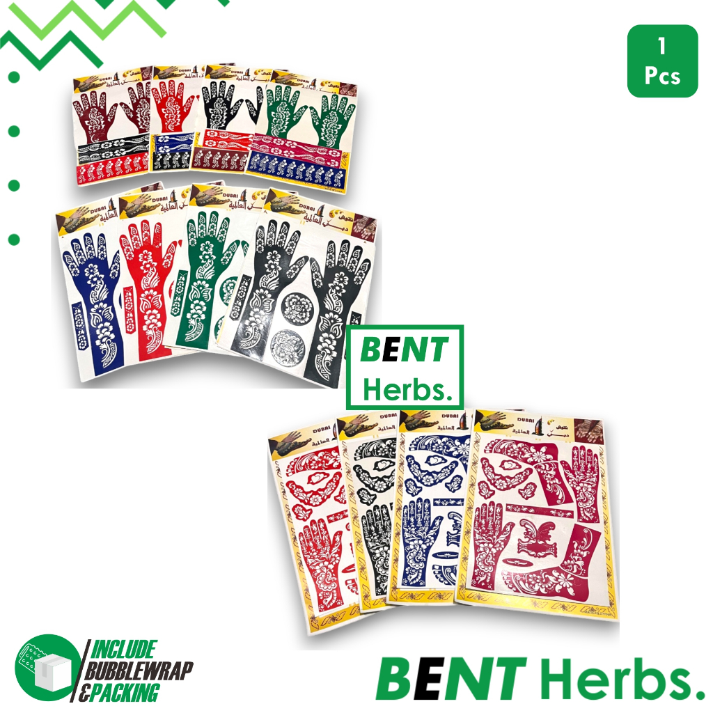 Quality Original Dubai Boyfriend Henna Hand Foot Henna Mold | Shopee ...