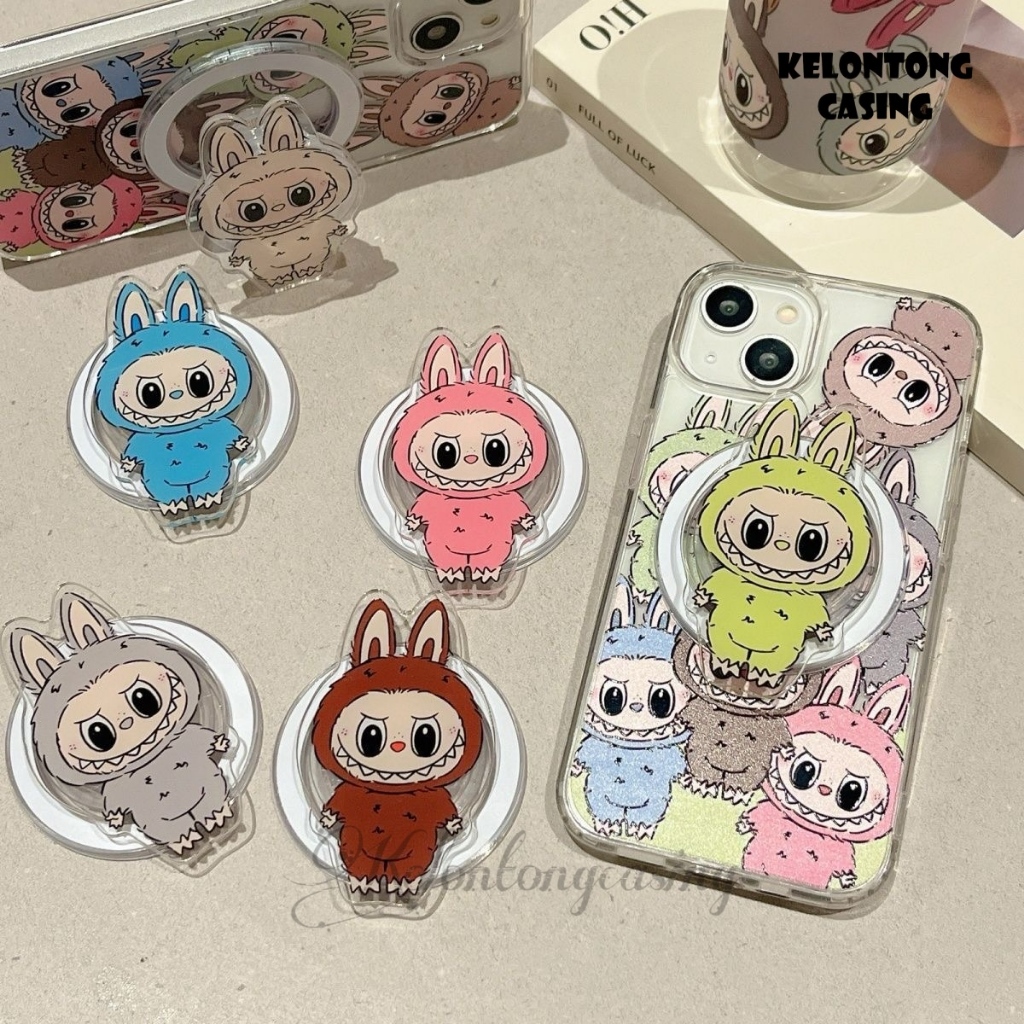 Pop SOCKET PHONE HOLDER MAGNETIC THE MONSTER LABUBU // POP SOCKET ...