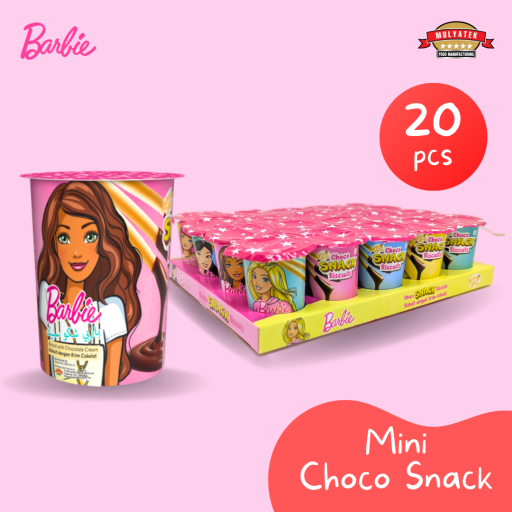 Barbie Chocolate Snack Mini Chocolate Biscuit Stick 8 gr - 20 pcs ...