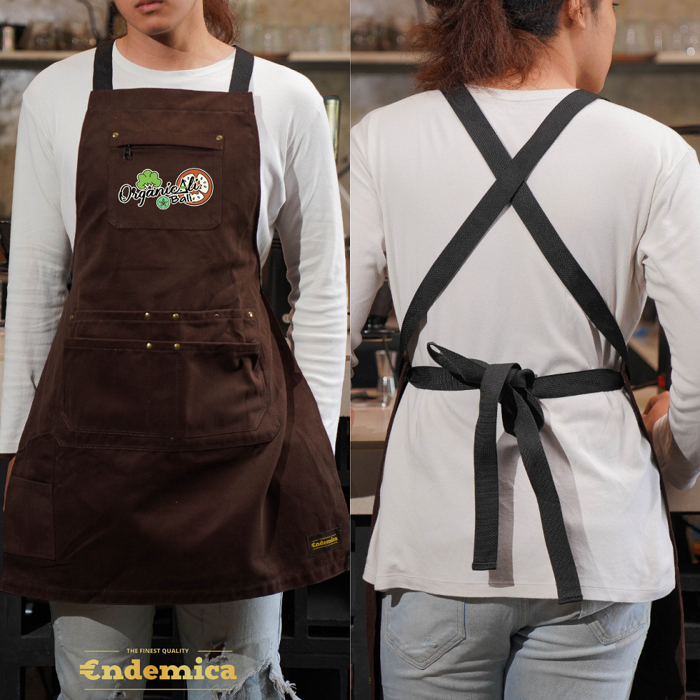 Full Apron Chef Barista Apron Barberman Apron Chef Coffee Shop Apron X ...