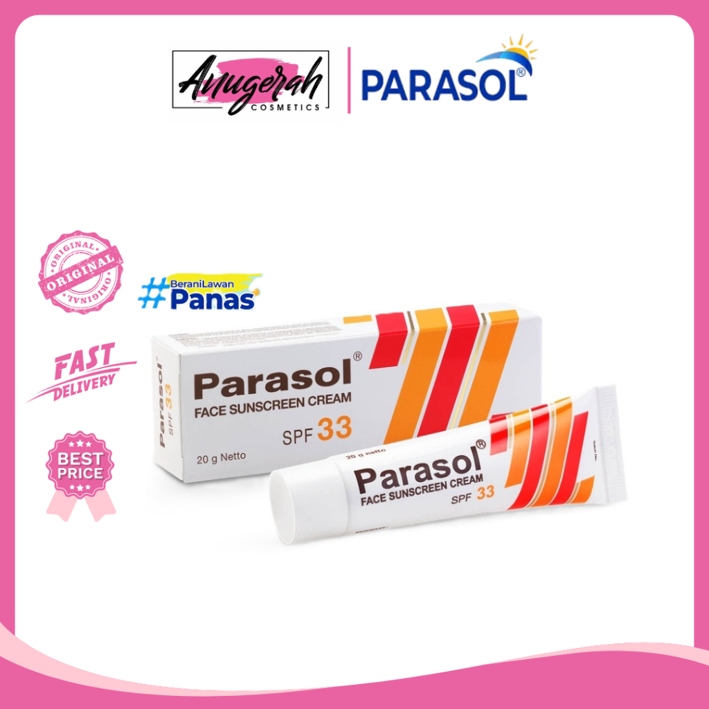 Parasol Face Sunscreen Cream SPF 33 20 gr | Shopee Malaysia