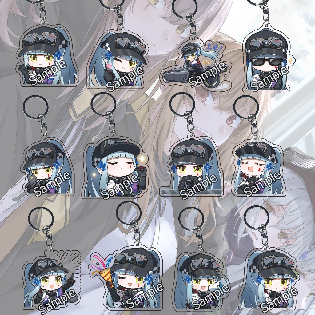 GANTUNGAN Keychain Girls Frontline Klukai HK416 Full - Key Chain ...