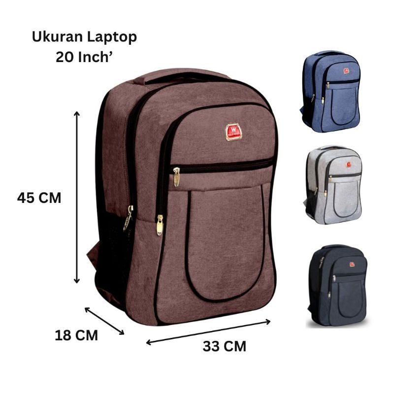 Polo Denim Backpack Men Women laptop Bag 20 Inch School Bag | Shopee ...