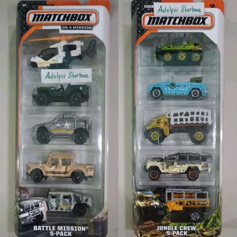 Matchbox contains 5 jungle crew battle Mission 5 gift pack Mission ...