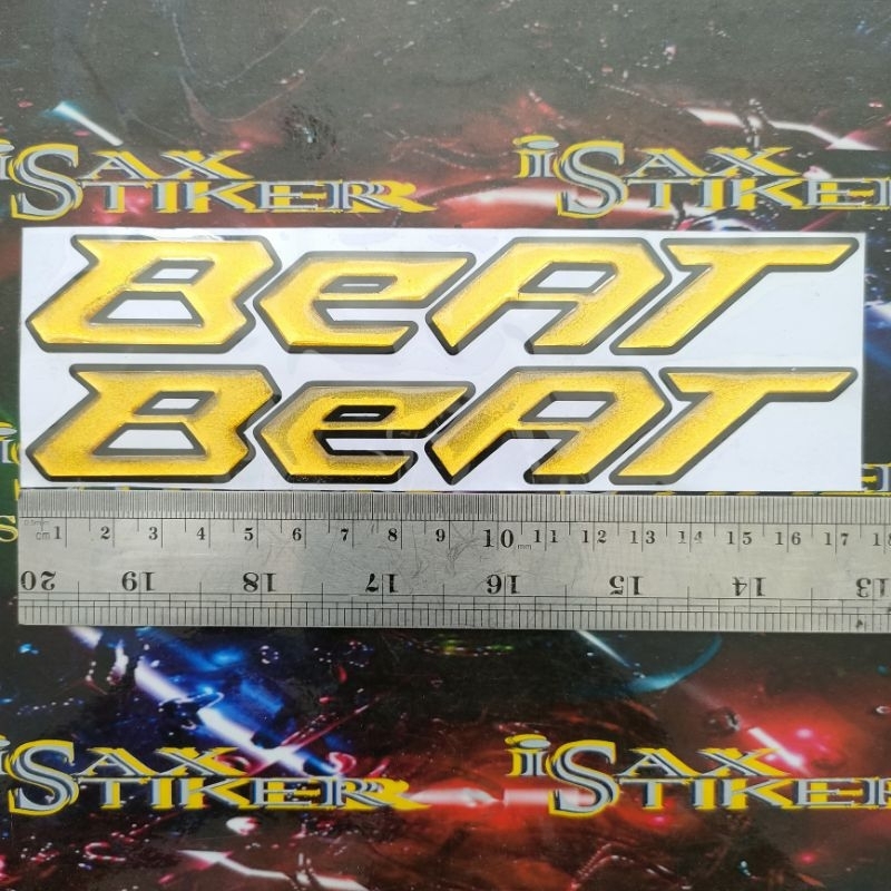 Honda Beat thick embossed stickers, a pair of 2 pieces | Shopee Malaysia