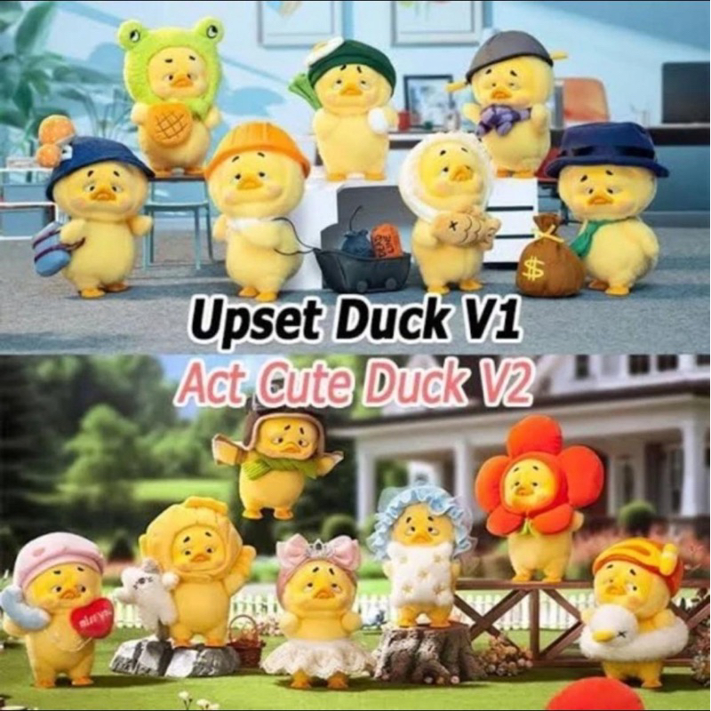 Upset duck BLIND BOX Upsetduck V1 & V2 BLIND BOX cute duck (ORGINAL 100 ...