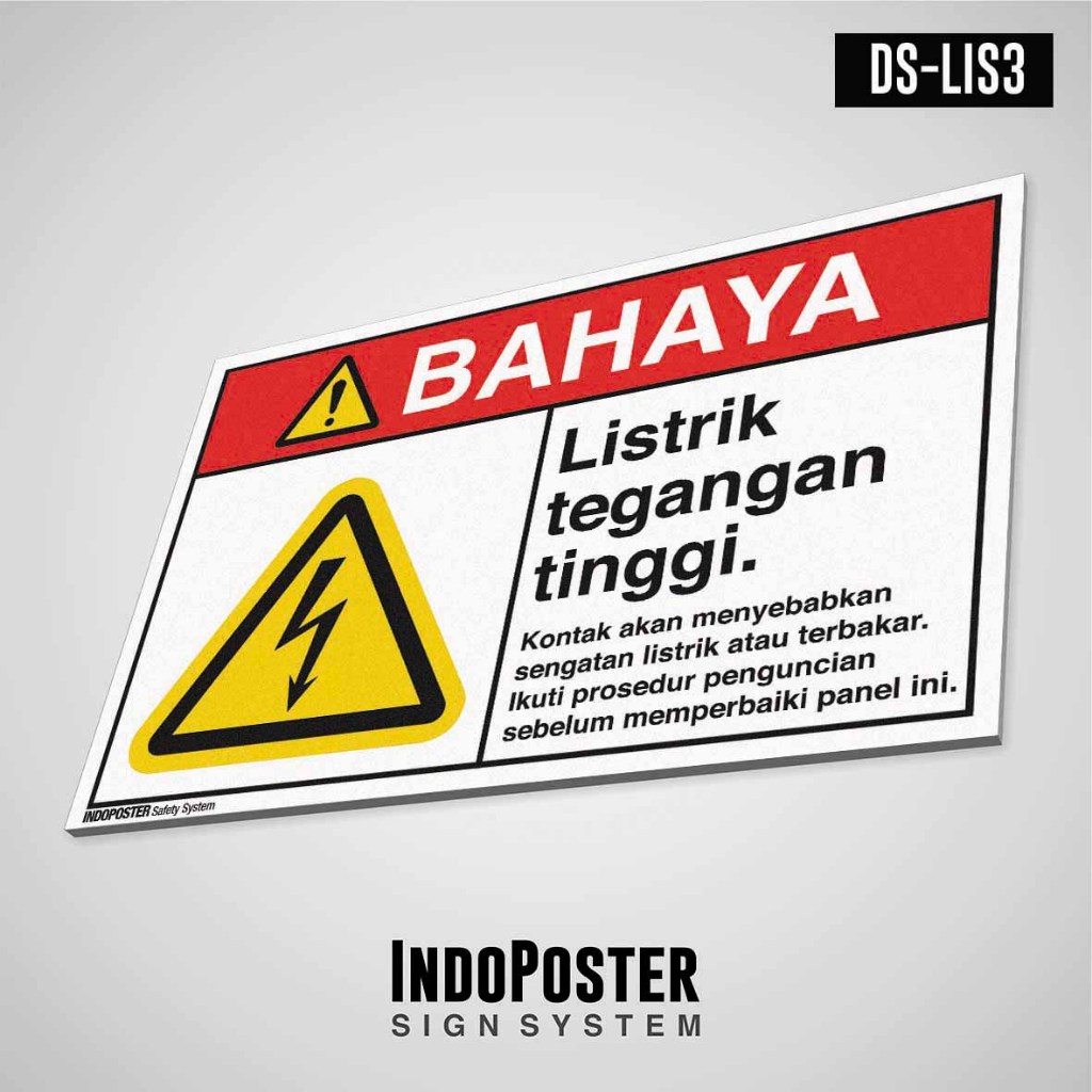 Pvc Safety Sign K3 Occupational Safety Sign ANSI ISO Standard Danger of ...