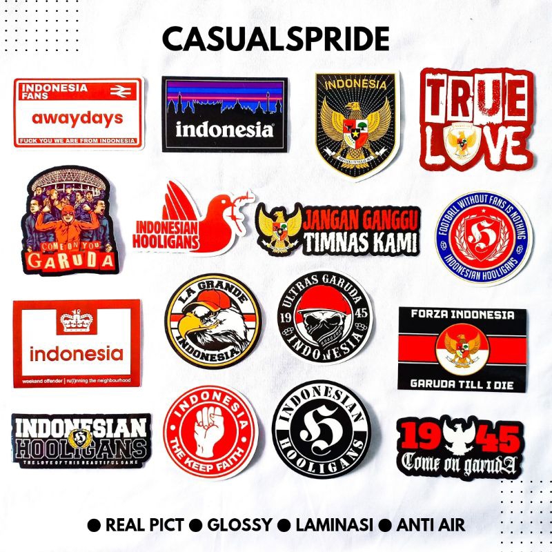Indonesian National Team Sticker Ultras Garuda LA Grande Hooligan ...