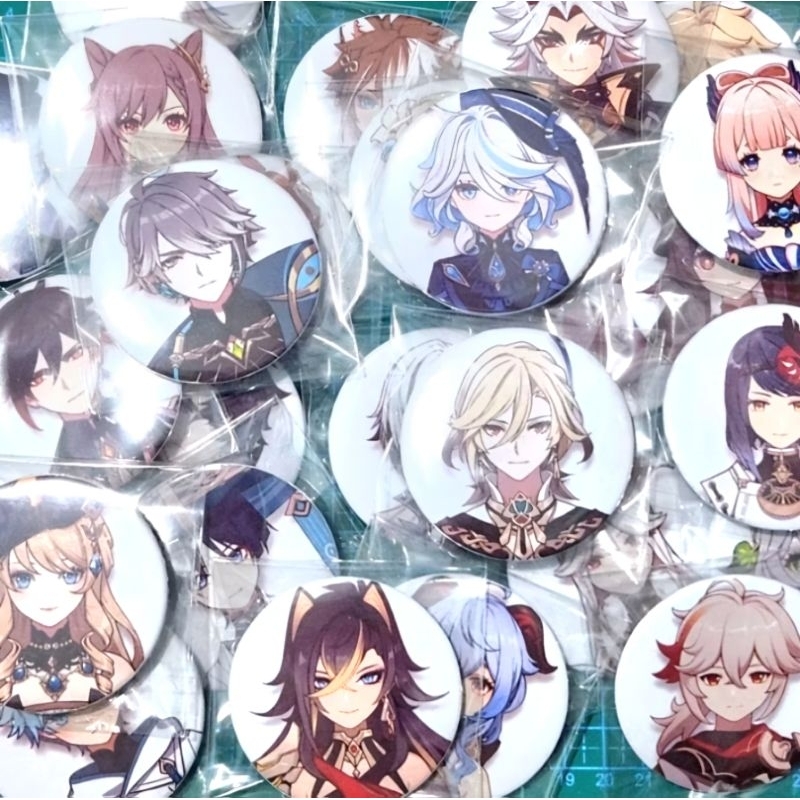 Genshin Impact / Honkai Star Rail - Pin Up Button / Unofficial 58mm ...