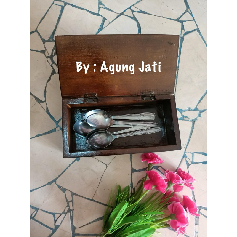 KAYU Spoon BOX | Spoon holder | Teak WOOD SPOON BOX | Spoon HOLDER FROM ...