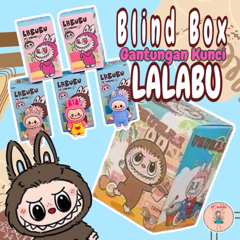GANTUNGAN Blind Box Labubu Motif Keychain/Labubu Blind Box/Cute Labubu ...