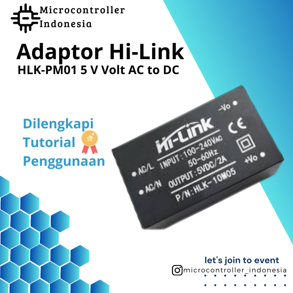 Hi-link HLK-PM01 5v 5 V Volt AC to DC Hilink Power Supply PSU Adapter ...