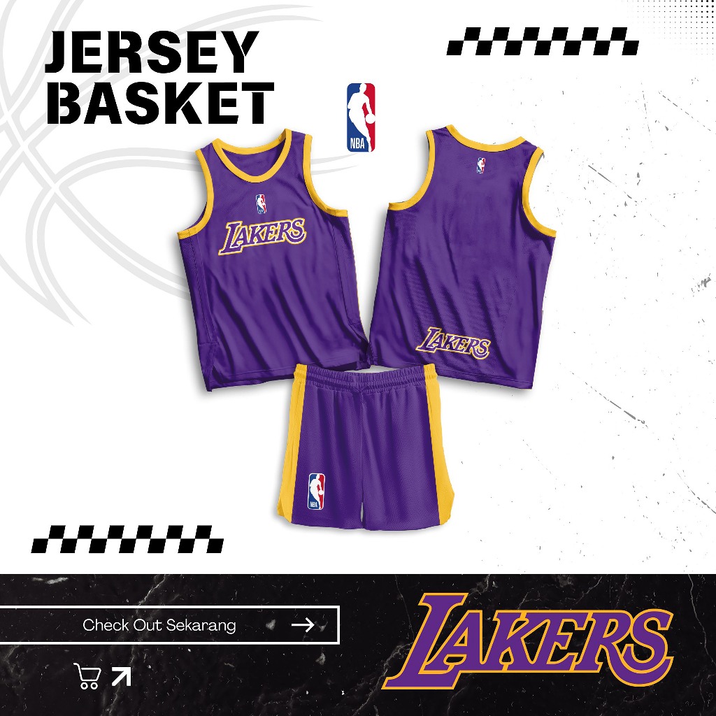 Nba Team Basketball Jersey LAKERS/custom Kids Adult Basketball Jersey ...