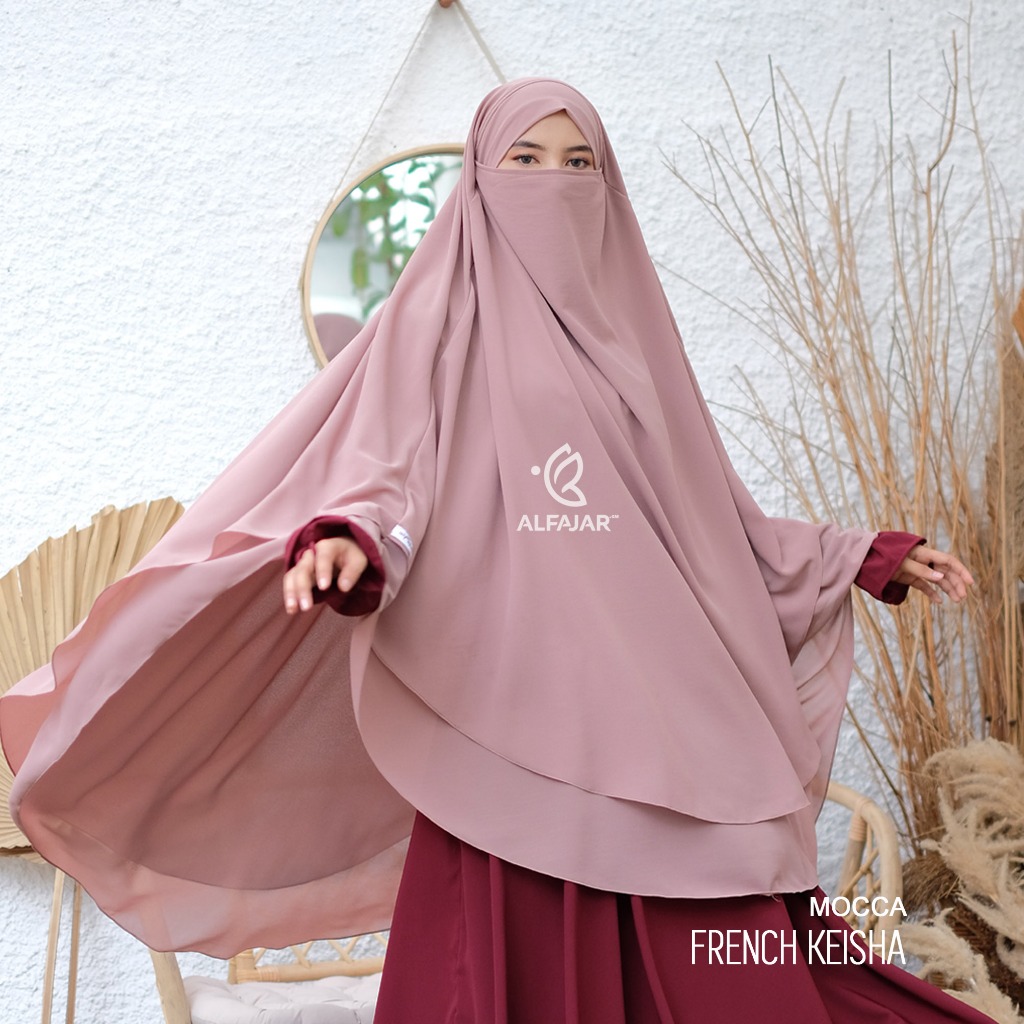Khimar Muslimah Syari French Jumbo Keisha Ceruty Babydoll Hijab Veil by ...