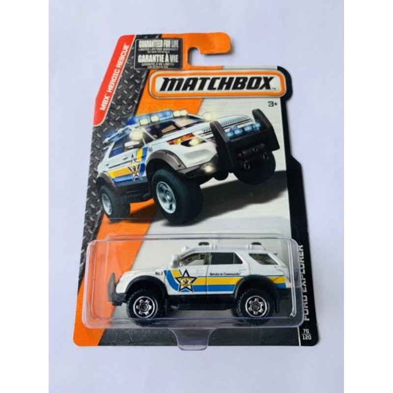 Matchbox Ford Explorer White Police Service to Community Sherrif Patrol ...