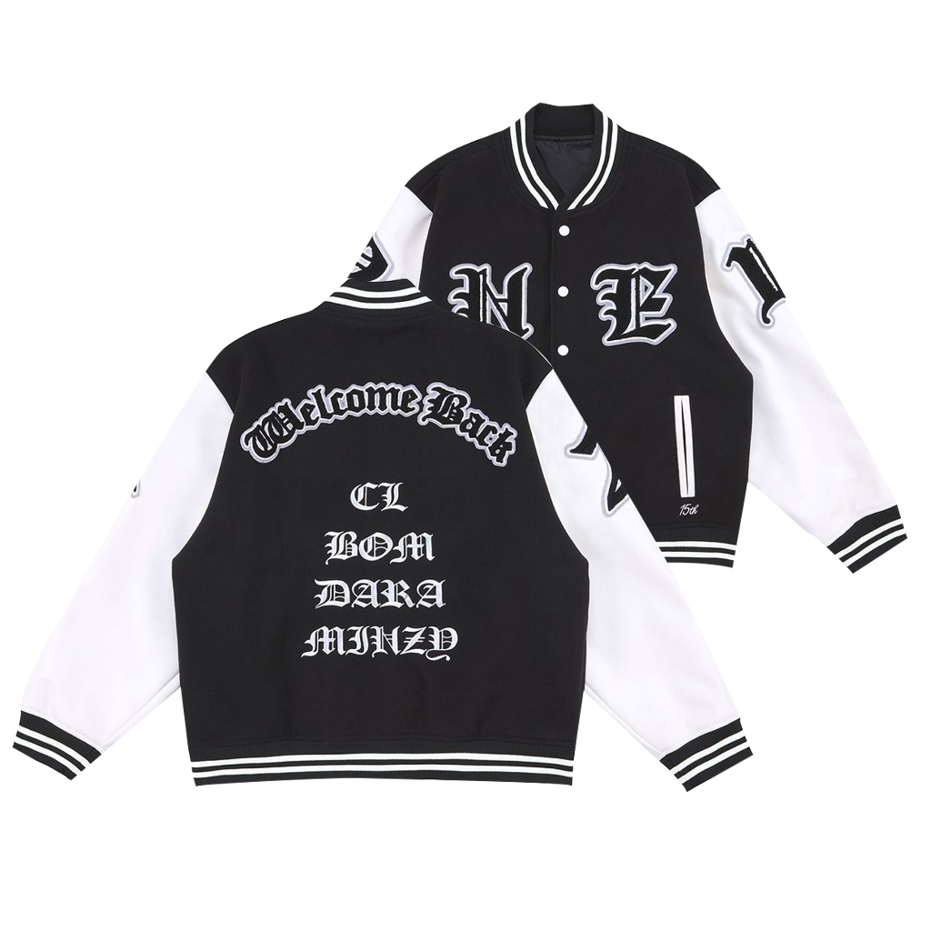 Varsity Jacket 2NE1 welcome back tour 2024 full sablon DTF | Shopee ...