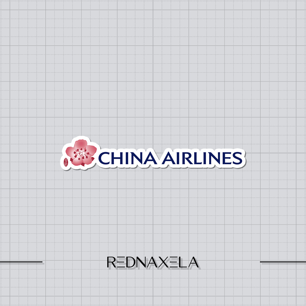 China Airlines Vinyl Sticker Outdoor Travel Sticker Luggage Sticker ...