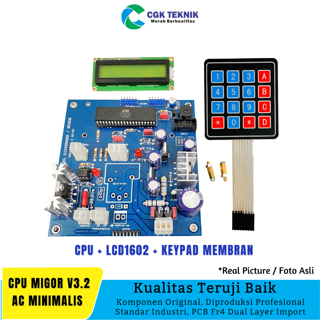 Teknik - POM MIGOR CPU - Cooking Oil CPU AC Pump+LCD 1602+membrane ...