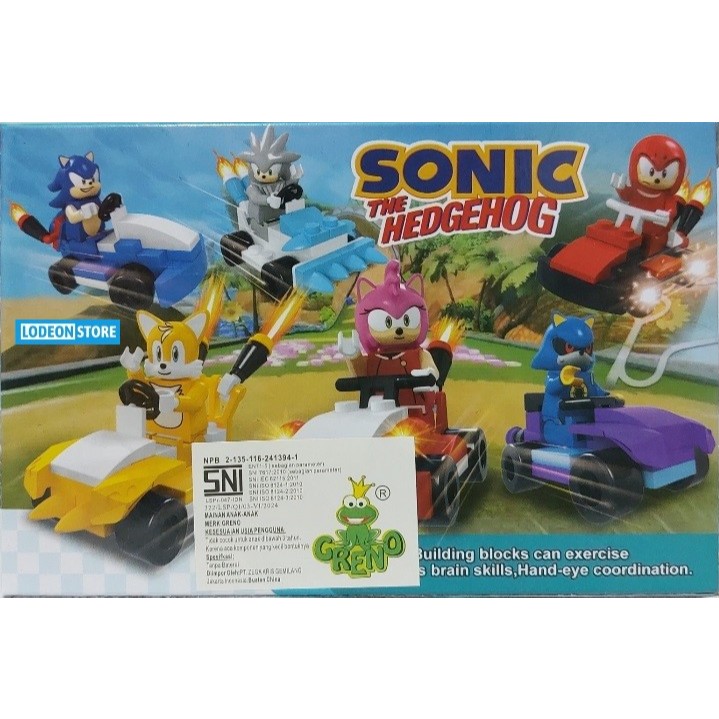Brick Sonic The Hedgehog SL89305 Cars and Characters - Children's Toys ...