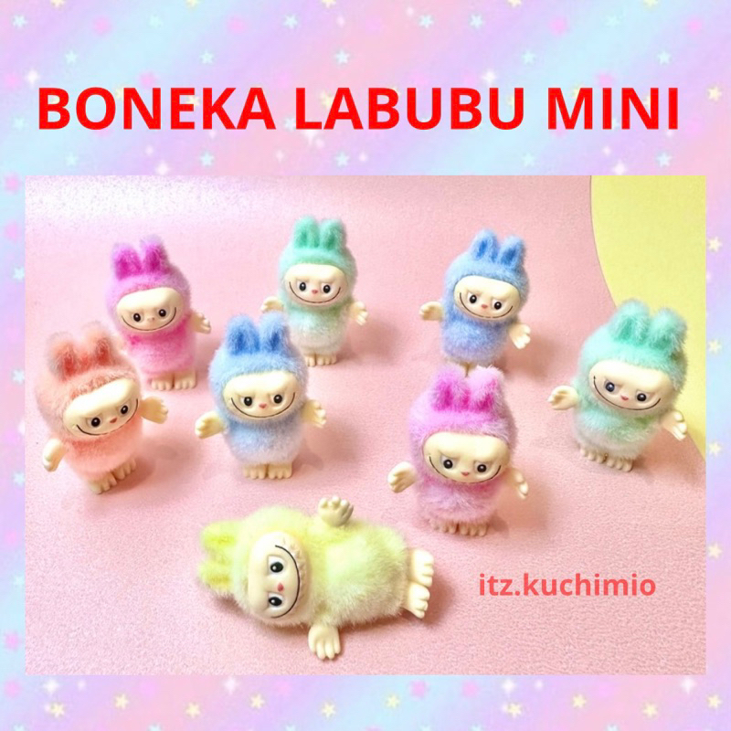 ! Labubu mini fur doll with popmart characters | Shopee Malaysia