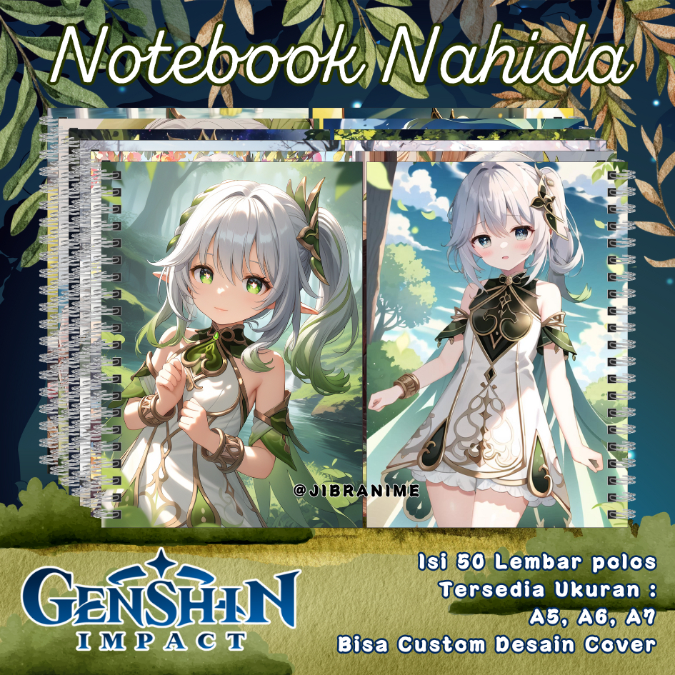 Nahida Genshin Impact Note Book/Nahida Notebook/Note Book/Can Custom ...