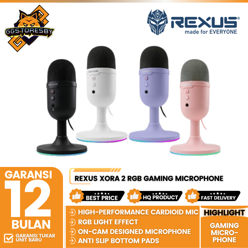 Rexus XORA 2 RGB Gaming Microphone | Shopee Malaysia