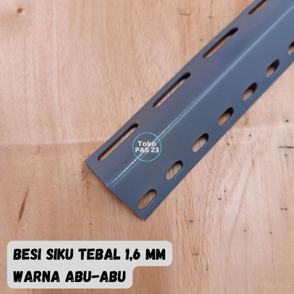 SIKU 1.6mm 1.6mm Thick Hole Angle Iron Gray Angle Iron Shelf Material ...
