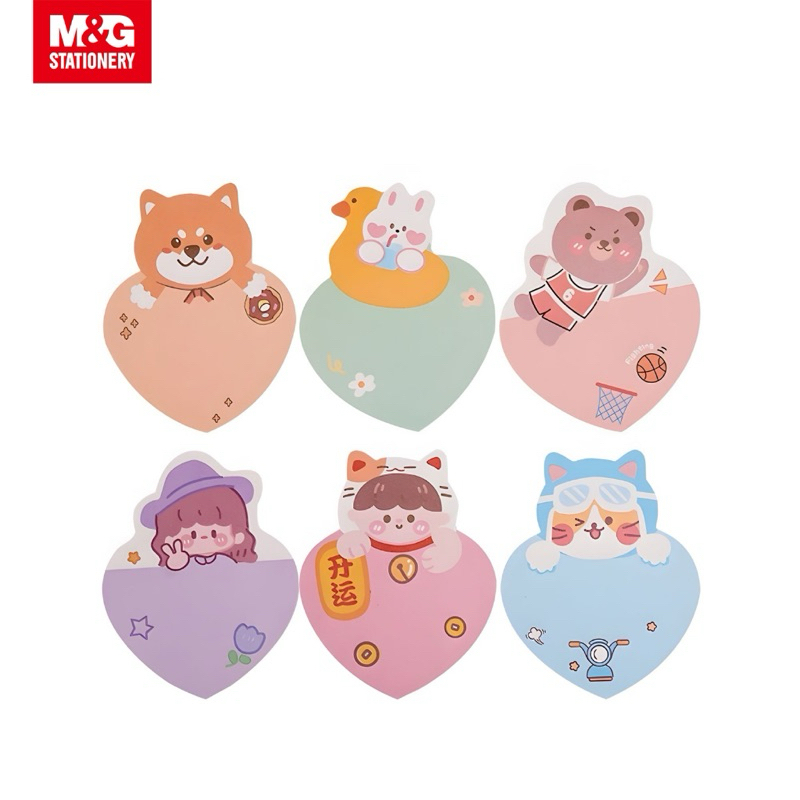 Miniso x M&G Stationery Animal cute Sticky Note 50 Sheet / Memopad ...