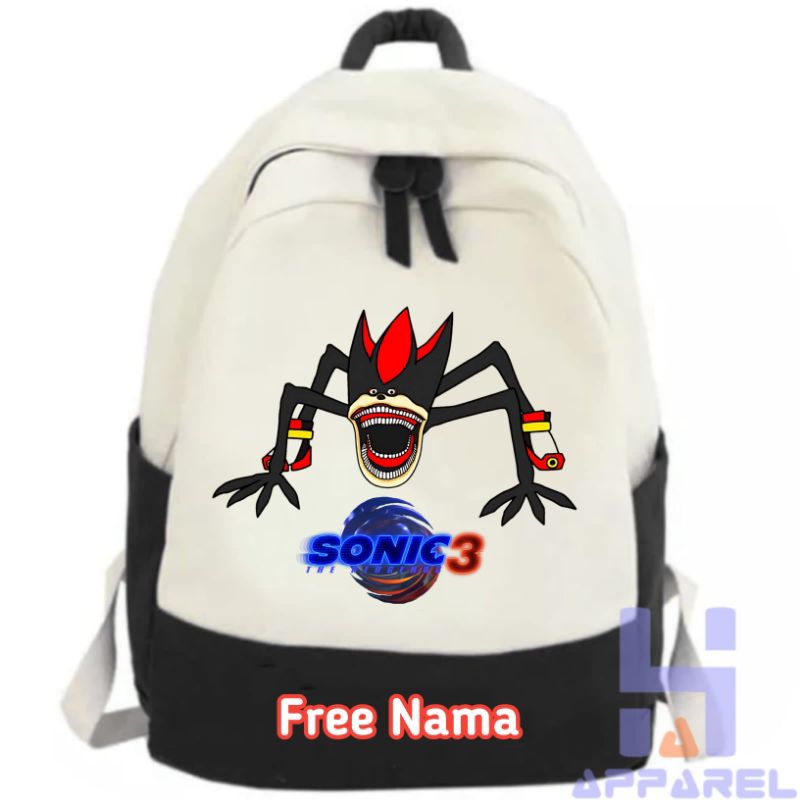Shadow TAPES THE HEDGEHOG 3 SONIC Children's Backpack FREE Name ...