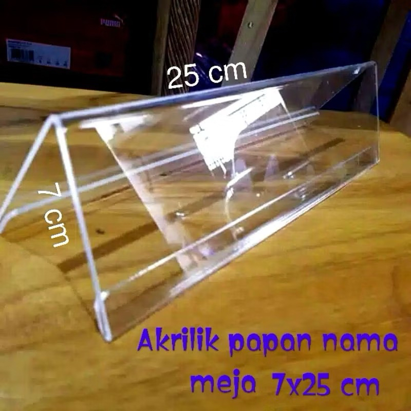 Table NAME PLATE 7x25 CM ACRYLIC 2 SIDES ACRYLIC NAME PLATE TAG ACRYLIC ...