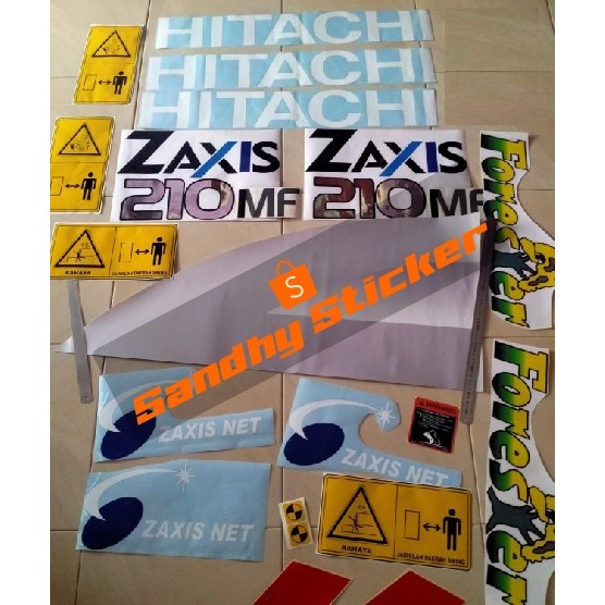 Hitachi Zaxis ZX 210 MF Excavator Sticker Heavy Equipment Sticker ...