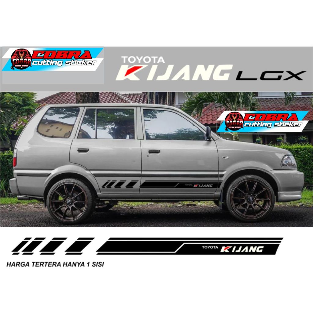 Toyota KIJANG Car STICKER STICKER CUTTING STICKER LIST Side BODY Side ...