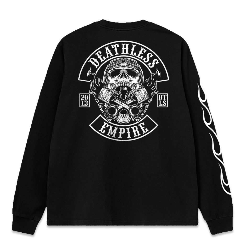 DEATHLESS LONG SLEEVED T-SHIRT | PISTONSKULL | LS MOTOR SERIES | Shopee ...