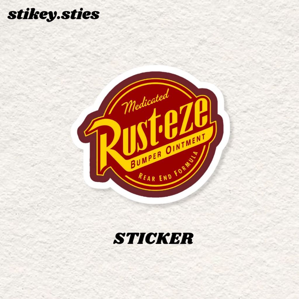 Sticker RUSTEZE CARS AESTHETIC Waterproof VINYL/STICKER BRAND Helmet ...