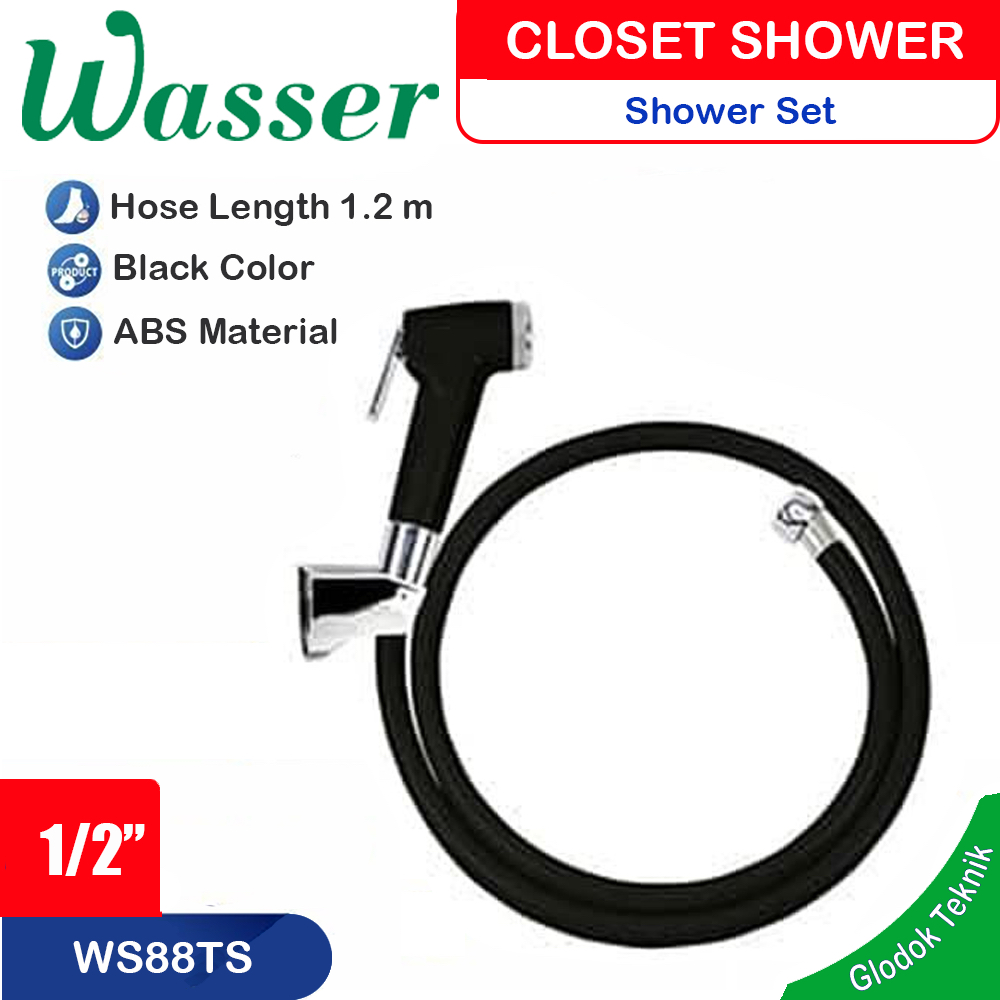 HITAM Wasser Shower Closet - Jet Shower Spray - Shower Toilet WS-88TS ...