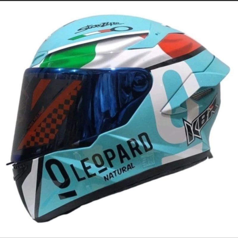 Full face helmet KBR tt course leopard misano handsome package for men ...