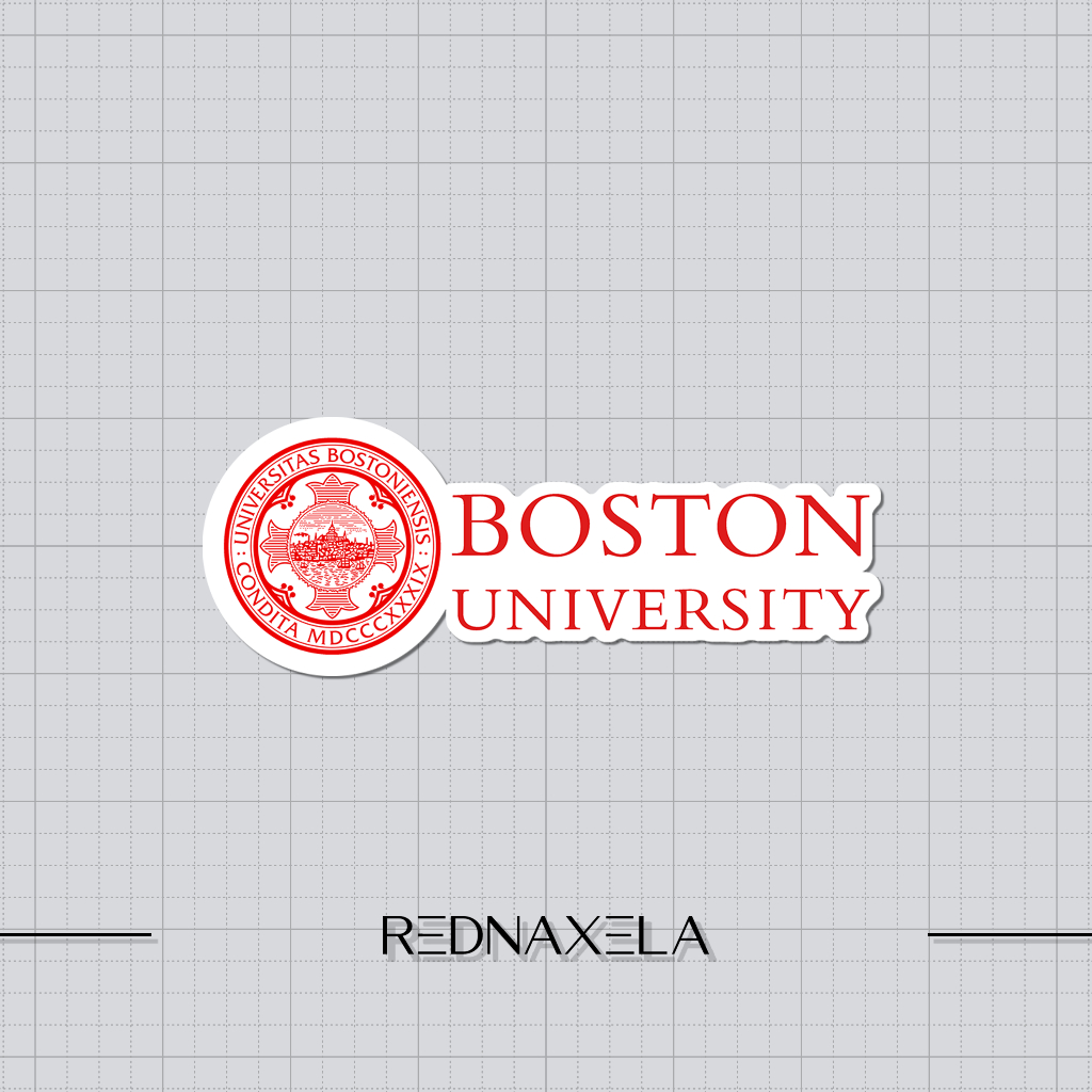 Boston University Vinyl Sticker Waterproof Outdoor Luggage Sticker ...