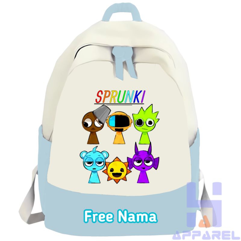 Incredibox SPRUNKI CHILDREN'S BACKPACK FREE NAME | Shopee Malaysia