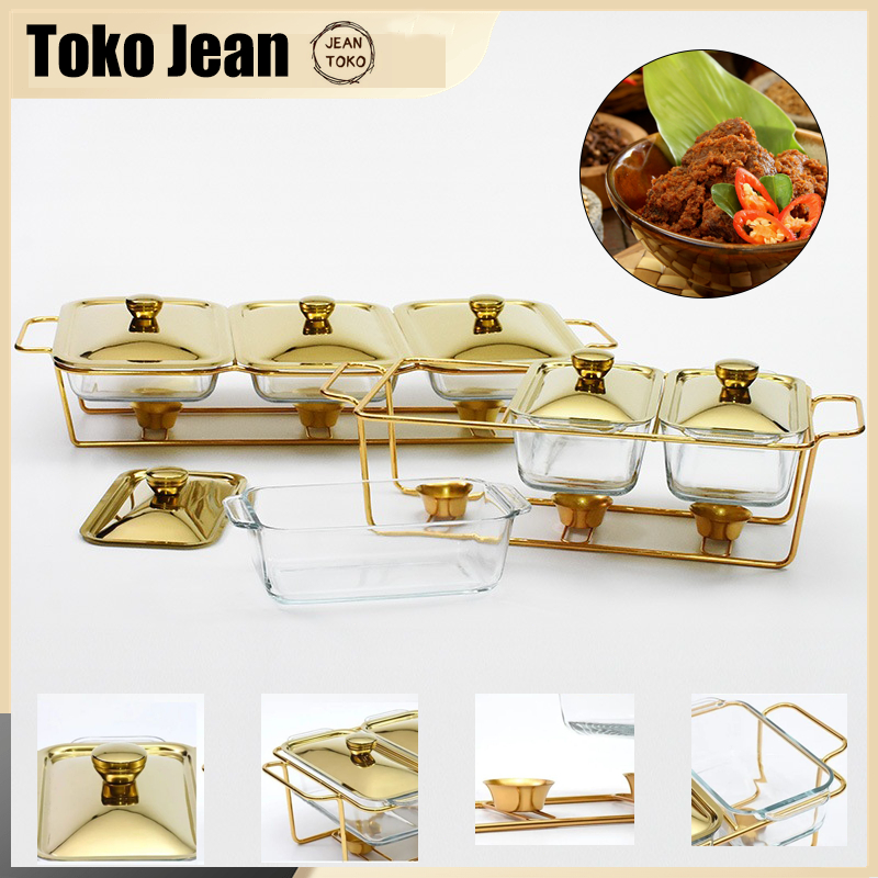 Triple Buffet / 3in1 Transparent Buffet / 3 Grid Marble Buffet / Food ...