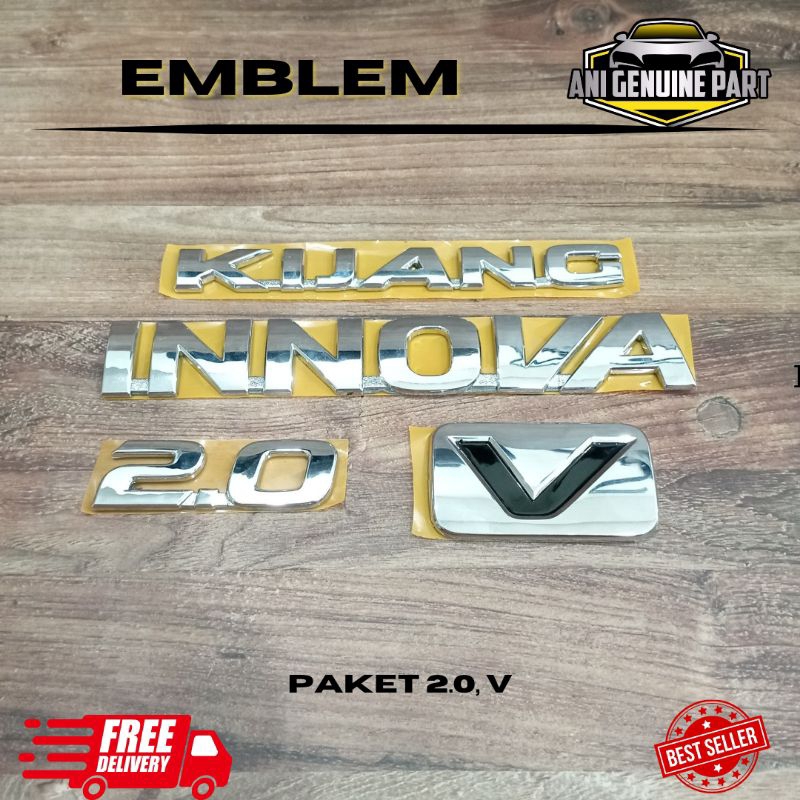 Innova Reborn Type V, G, E Emblem Logo COMPLETE 2016-2020 ORIGINAL ...