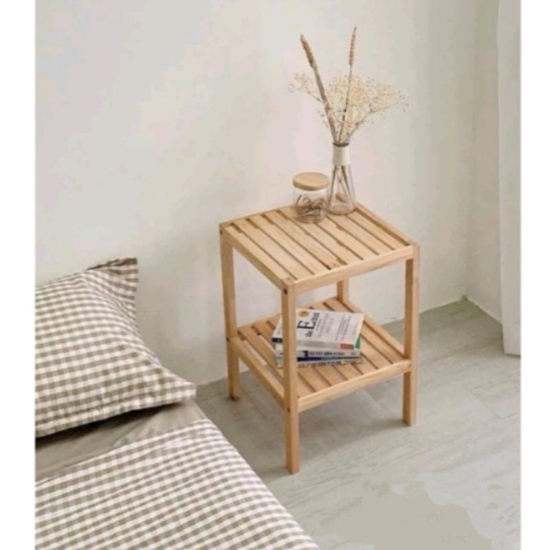 Wooden shelf 2 tier display shelf room shelf bookshelf dispenser shelf ...