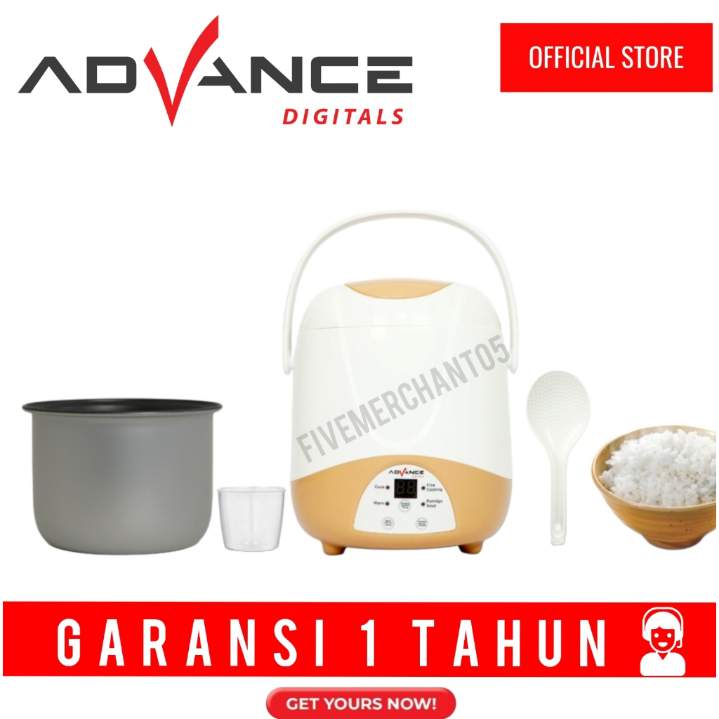 Advance Mini Rice Cooker G-07D 0.7 Liter Magic Com Portable Travel Rice ...