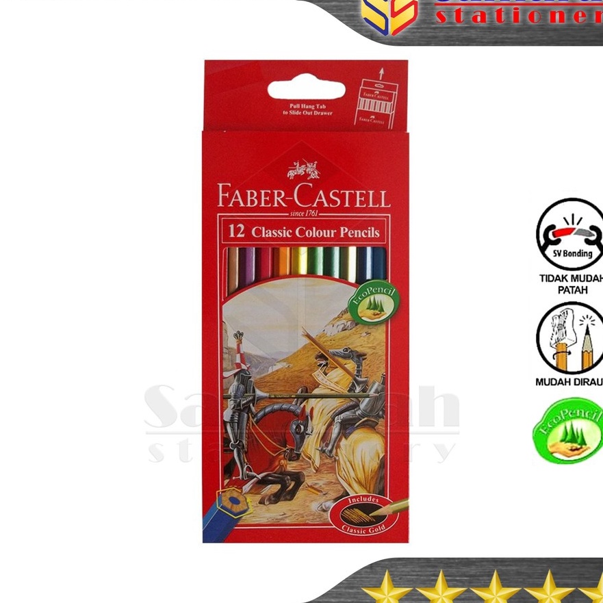 Rare Faber Castell Colored Pencils 12 Colors Long Classic Classic Color ...