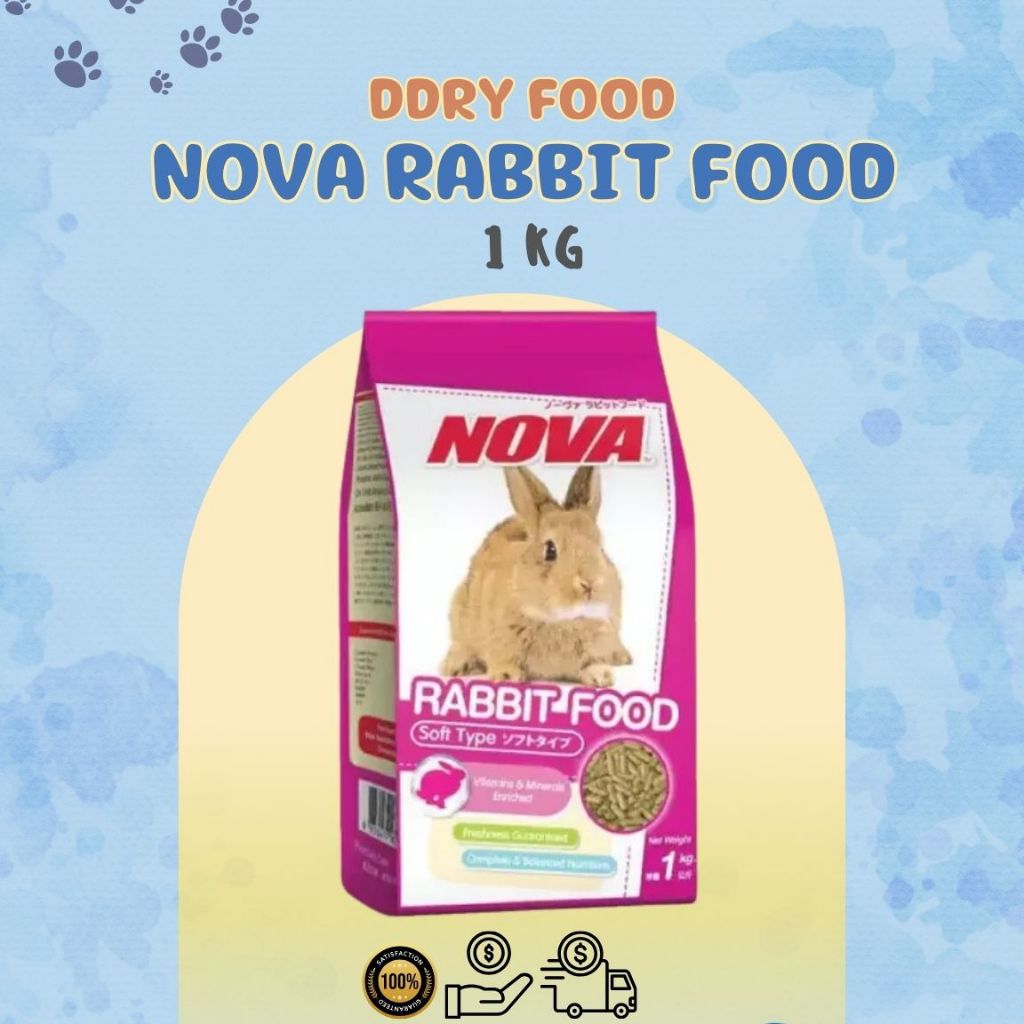 Nova Rabbit Dry Rabbit Food 1kg High in protein | Shopee Malaysia