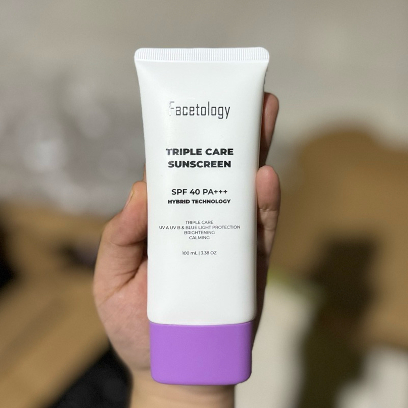 (NEW Sealed) Facetology Triple Care Sunscreen 100ml | Shopee Malaysia